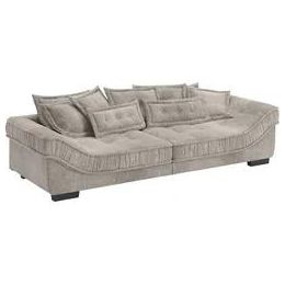 Big-Sofa Inosign "Diwan II" Sofas Gr. B/H/T: 300cm x 67cm x 121cm, Velours, grau (dolce 4 taupe) Wahlweise mit Kaltschaumpolsterung bis 140 kg belastbar