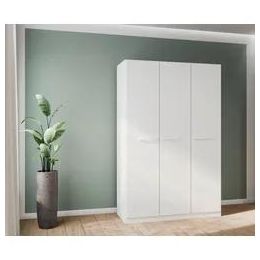 Drehtürenschrank Rauch "Kleiderschrank Schrank Garderobe Garderobenschrank Stauraumwunder MODI" Schränke Gr. B/H/T: 136cm x 210cm x 54cm, Ohne Spiegel, weiß inkl. Stoff-Organizer mit 6 Fächern optionaler Spiegel MADE IN GERMANY