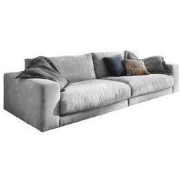 Big-Sofa Places of Style "Enisa, legere Polsterung B/T/H: 290/127/85 cm" Sofas Gr. B/H/T: 290cm x 85cm x 127cm, Cord, grau (hellgrau) Zeitloses und stylisches Loungemöbel, in Fein- Breitcord