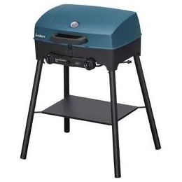 Gasgrill Enders "Explorer Next Pro Caravan, Version 30 mbar" Grills Gr. B/H/T: 59 cm x 47 cm x 80 cm, blau (blau, schwarz) BxTxH: 59x80x47 cm, Tisch- und Standgerät in einem, ideal für Camping