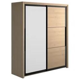 Kleiderschrank GAMI "Kleiderschrank 2 Türen, Kinderkleiderschrank", braun (kastanie natur), B:191cm H:220cm T:63cm, Spanplatte, Schränke, Kinderschrank Kinderkleiderschrank, In 2 Farben erhältlich