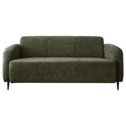 3-Sitzer Inosign "Marone" Sofas Gr. B/H/T: 185cm x 76cm x 90cm, Velours, grün (olive)