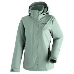 Outdoorjacke Maier Sports "Metor Therm Rec W" Gr. 36, grün (seegrün) Damen Jacken Wanderjacke, atmungsaktiv und wasserdicht, wattierte Regenjacke mit Kapuze