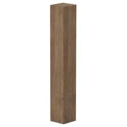 Hochschrank Inosign "Infinity Breite 28 cm, Stauraumschrank mit 1 Tür, Mehrzweckschrank" Schränke Gr. B/H/T: 28cm x 186cm x 30cm, Komplettausführung, braun (mercure holzstruktur nb) mit Push-to-open Funktion, 2 Größen, verschiedene Farben