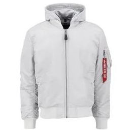 Bomberjacke Alpha Industries "Alpha Industries Men - Bomber Jackets MA-1 ZH Back EMB" Gr. S, grau Herren Jacken