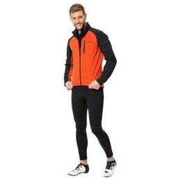 Funktionsjacke Vaude, Gr. L, orange (neon orange), Web, Obermaterial: 100% Polyester, unifarben mit Farbeinsatz, sportlich, hoch geschlossener Ausschnitt, Langarm eingesetzt eingefasste Kante, Jacken