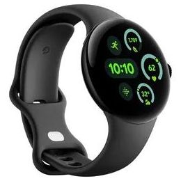 Smartwatch Google "Pixel Watch 3 41mm LTE" Smartwatches Gr. 4G (LTE)-3G (UMTS), schwarz (obsidian)