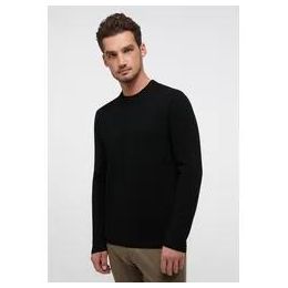 Mendler Strickpullover ETERNA Gr. M, schwarz Herren Pullover