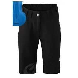 Fahrradhose Gonso "Sitivo Shorts W" Gr. 44, Normalgrößen, blau Damen Hosen Bikeshorts mit innovativem Sitzpolsterkonzept