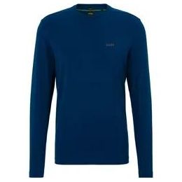 Langarmshirt BOSS Green "Tee Long" Gr. XXL, blau (open blue494) Herren Shirts mit Rundhalsausschnitt