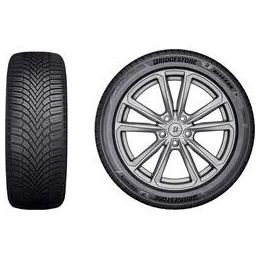 Bridgestone Winterreifen "Bridgestone" Autoreifen Gr. 215mm / 55 % R 18 99V XL, schwarz