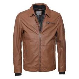 Lederjacke JCC "31023633" Gr. 54, braun (cognac) Herren Jacken