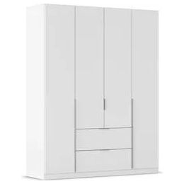 Drehtürenschrank Rauch "Kleiderschrank Schrank Garderobe AGORDO mit Dekor- oder Hochglanzfront", weiß (alpinweiß), B:181cm H:229cm T:54cm, Holzwerkstoff, Schränke, mit Außenschubkästen, in 6 Breiten und 2 Höhen MADE IN GERMANY