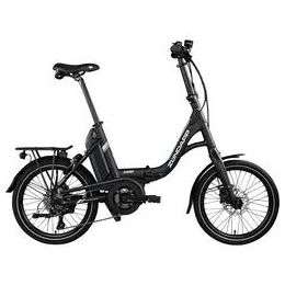 Zündapp E-Bike ZÜNDAPP "X100" E-Bikes Gr. 45 cm, 20 Zoll (50,80 cm), schwarz (schwarz, grau) Pedelec, Elektrofahrrad für Damen u. Herren