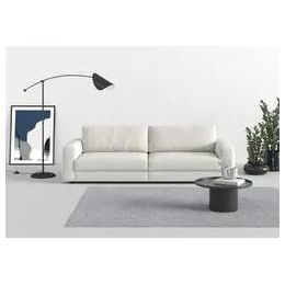 Big-Sofa Trendmanufaktur "Bourbon, Designsofa" Sofas Gr. B/H/T: 264cm x 84cm x 111cm, Struktur weich, silberfarben (silber lining) mit extra hohem Sitzkomfort, in trendigem Cord Bezug erhältlich