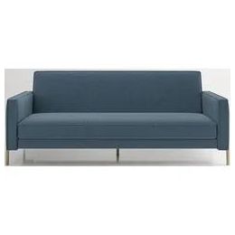 3-Sitzer Phoenix "Dayton" Sofas Gr. B/H/T: 208,5cm x 82cm x 84,5cm, Polyester, blau Schlafsofa