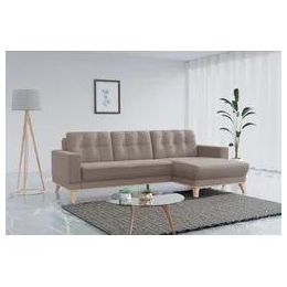 Sit & More Ecksofa SIT&MORE "Lavida L-Form" Sofas Gr. B/H/T: 279 cm x 90 cm x 167 cm, Luxus-Microfaser Euphoria, Recamiere rechts, ohne Kipper-ohne Bettkasten-3 Rückenkissen-belastbar bis 495 kg, grau (elefant) wahlweise mit Kippfunktion und Bettkasten