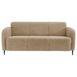 3-Sitzer Inosign "Marone" Sofas Gr. B/H/T: 185cm x 76cm x 90cm, Luxus-Microfaser weich, beige (creme)