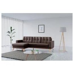 Sit & More Ecksofa SIT&MORE "Lavida L-Form" Sofas Gr. B/H/T: 279 cm x 90 cm x 167 cm, Microfaser, Recamiere links, ohne Kipper-ohne Bettkasten-3 Rückenkissen-belastbar bis 495 kg, grau (anthrazit) wahlweise mit Kippfunktion und Bettkasten