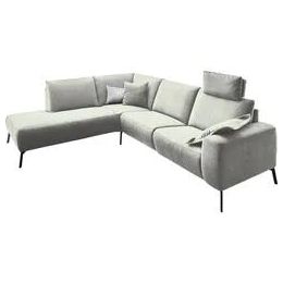 Ecksofa Inosign "Bellini L-Form" Sofas Gr. B/H/T: 263cm x 85cm x 90cm, Easy care, Recamiere links, grau (hellgrau) incl. motorischer Relaxfunktio, wahlweise Easy Care-Bezug Bestseller