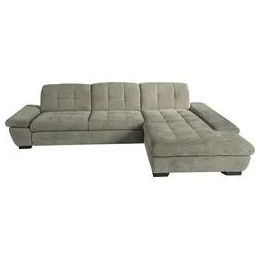 Ecksofa Alina "Salima" Sofas Gr. B/H/T: 271cm x 90cm x 204cm, Chenille GFS, Recamiere rechts, mit Bettfunktion, grün (pastellgrün gfs 313) Inklusive Rückenlehnenverstellung