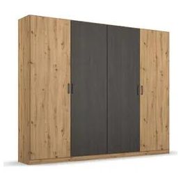 Drehtürenschrank Rauch "Miro" Schränke Gr. B/H/T: 226cm x 210cm x 54cm, 4 St., braun (eiche artisan/black oak) 4-türig