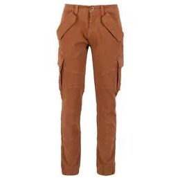 Cargohose Alpha Industries "Alpha Industries Men - Pants Combat Pant LW" Gr. 33, Normalgrößen, braun (hazel brown) Herren Hosen