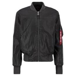 Bomberjacke Alpha Industries "Alpha Industries Men - Bomber Jackets MA-1 FL Vintage" Gr. L, schwarz Herren Jacken