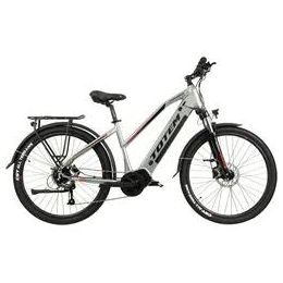 E-Bike Totem "XPL-650" E-Bikes Gr. 52cm, 27,5 Zoll (69,85cm), silberfarben (silber) Pedelec, Elektrofahrrad für Herren