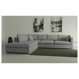 Guido Maria Kretschmer Home & Living Ecksofa GUIDO MARIA KRETSCHMER HOME & LIVING "Arles, L-Form" Sofas Gr. B/H/T: 318cm x 80cm x 272cm, Flachgewebe, Ottomane links, grau extra tiefe Sitzfläche, in diversen Stoffqualitäten