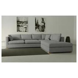 Guido Maria Kretschmer Home & Living Ecksofa GUIDO MARIA KRETSCHMER HOME & LIVING "Arles, L-Form" Sofas Gr. B/H/T: 318cm x 80cm x 272cm, Flachgewebe, Ottomane rechts, grau extra tiefe Sitzfläche, in diversen Stoffqualitäten