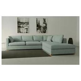 Guido Maria Kretschmer Home & Living Ecksofa GUIDO MARIA KRETSCHMER HOME & LIVING "Arles, L-Form" Sofas Gr. B/H/T: 318cm x 80cm x 272cm, Flachgewebe, Ottomane rechts, blau (sapphire) extra tiefe Sitzfläche, in diversen Stoffqualitäten