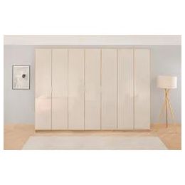 Drehtürenschrank Rauch "Kleiderschrank Schrank Garderobe KOLUNA mit hochwertiger Glasfront" Schränke Gr. B/H/T: 315cm x 229cm x 54cm, 7 St., beige (eiche artisan/glas champagner) inkl. 2 Innenschubladen sowie extra Einlegeböden MADE IN GERMANY