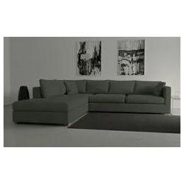 Guido Maria Kretschmer Home & Living Ecksofa GUIDO MARIA KRETSCHMER HOME & LIVING "Arles, L-Form" Sofas Gr. B/H/T: 318cm x 80cm x 272cm, Webstoff, Ottomane links, grün (khaki) extra tiefe Sitzfläche, in diversen Stoffqualitäten