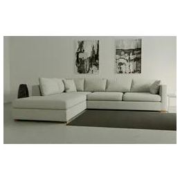 Guido Maria Kretschmer Home & Living Ecksofa GUIDO MARIA KRETSCHMER HOME & LIVING "Arles, L-Form" Sofas Gr. B/H/T: 318cm x 80cm x 272cm, Webstoff, Ottomane links, braun (latte) extra tiefe Sitzfläche, in diversen Stoffqualitäten