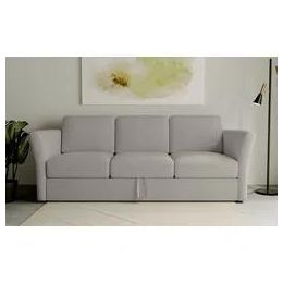 3-Sitzer Home Affaire "Lavars Schlafsofa" Sofas Gr. B/H/T: 230cm x 90cm x 89cm, Flachgewebe, braun (latte) mit Bettfunktion, in zwei verschiedenen Bezugsqualitäten