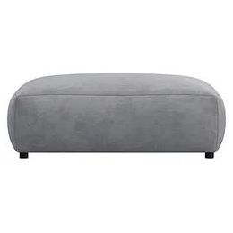 Pouf FLEXLUX "Lucera", grau (soft grau), B:104cm H:41cm T:82cm, Kunststoff, Poufs, modern & anschmiegsam, Kaltschaum, Stahl-Wellenunterfederung