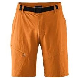 Fahrradhose Gonso "Arico 0" Gr. 7XL, Normalgrößen, orange Herren Hosen kurze Radhose mit Sitzpolster, wasserabweisend, inkl. Gürtel