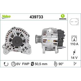 Valeo Generator NEW ORIGINAL PART 14V 110A für SKODA VW SEAT AUDI 03F903023E 3F903023E 439733