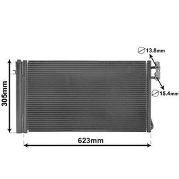 Van Wezel Kondensator, Klimaanlage für BMW 64539169526 9206296 64509169789 06005296