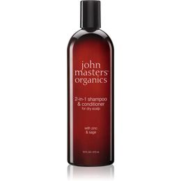 John Masters Organics Scalp 2 in 1 Shampoo with Zinc & Sage Shampoo und Conditioner 2 in 1 473 ml