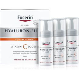 Eucerin Hyaluron-Filler Vitamin C Booster aufhellendes Serum gegen Falten mit Vitamin C 3x8 ml