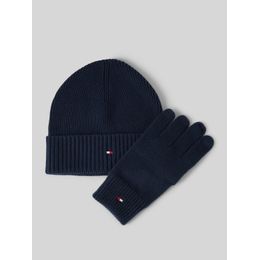 Tommy Hilfiger Beanie und Handschuhe im Set mit Kaschmir-Anteil