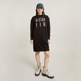 G-Star Raw Chroma Graphic Sweater Kleid - Schwarz - Damen