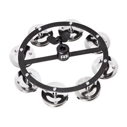 MEINL HiHat Tambourine HTHH1BK, Metal, Steel Jingles,SingleRow