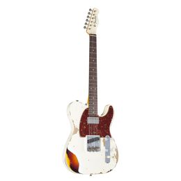Fender LTD Reverse 1960 Telecaster Custom HRL Aged Olympic White over 3CS #R126903