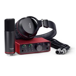 Focusrite Scarlett Solo Studio 4th Gen with CM25 MKIII & SH-450