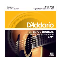 D'Addario D'Addario EJ14 12-56 80/20 Bronze Light Top Medium Bottom