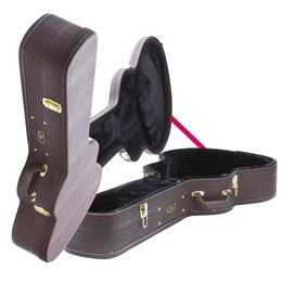 Fame Case Jumbo Guitar Dark Brown