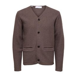 Selected Strickjacke Herren Gr&ouml;&szlig;e XXL braun